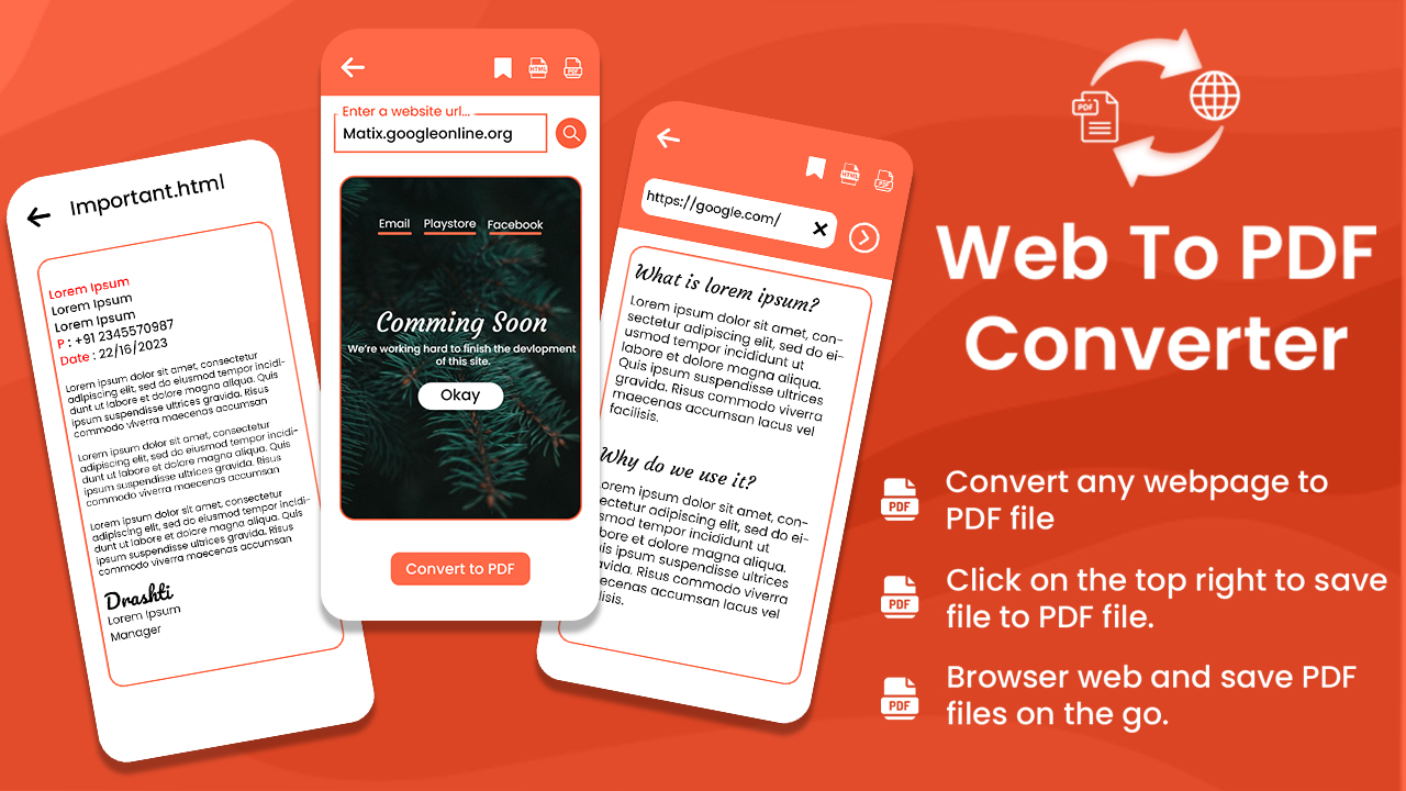 Web to PDF Converter - PDF Editor - Save Website - PDF Converter - WebPage to PDF - Html to PDF ...